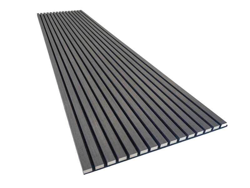 Panou Riflaj Acustic MDF Lemn Gri - Interrio